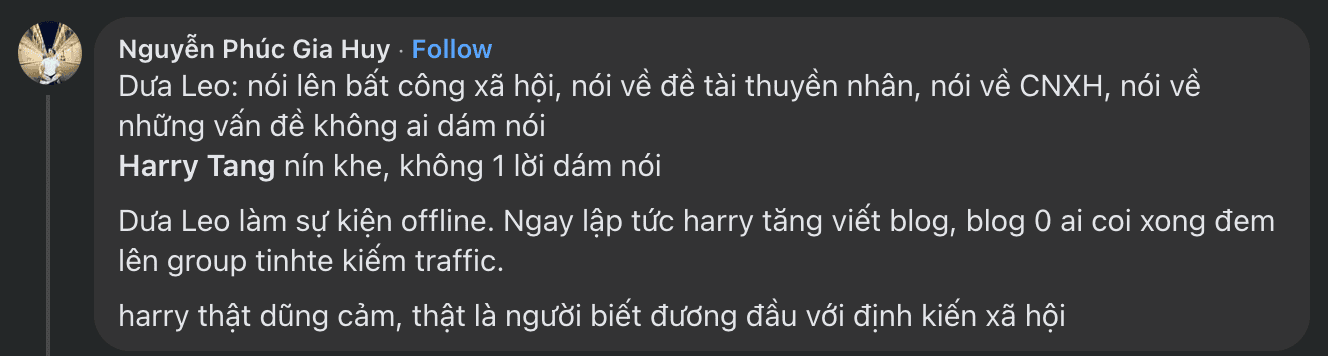 Youtuber Dưa Leo: Khi Tranh Luận Thiếu Đi Sự Văn Minh - Harry Tang