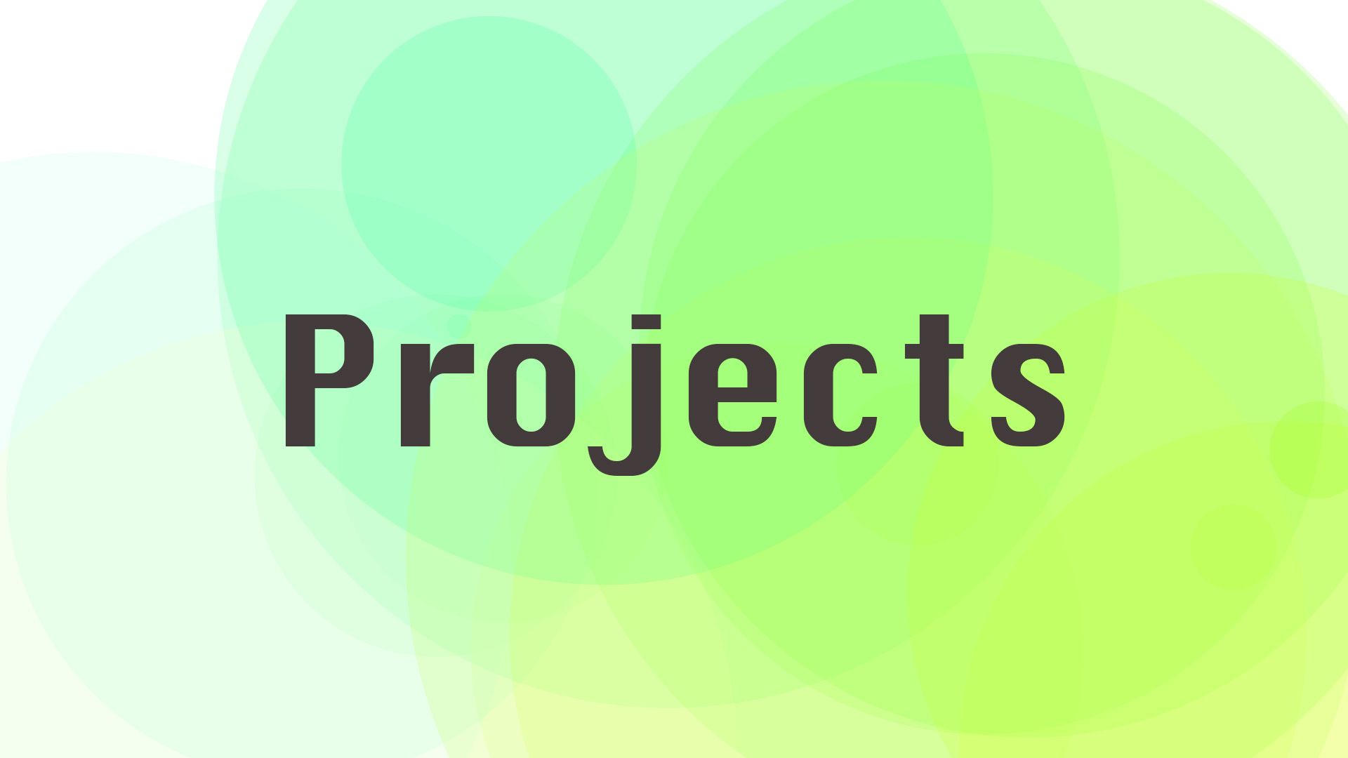 Projects - Harry Tang